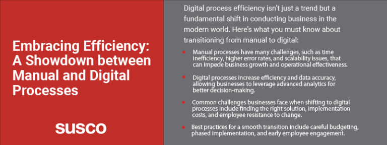 Digital Processes Efficiency: Transitioning from Manual to Digital